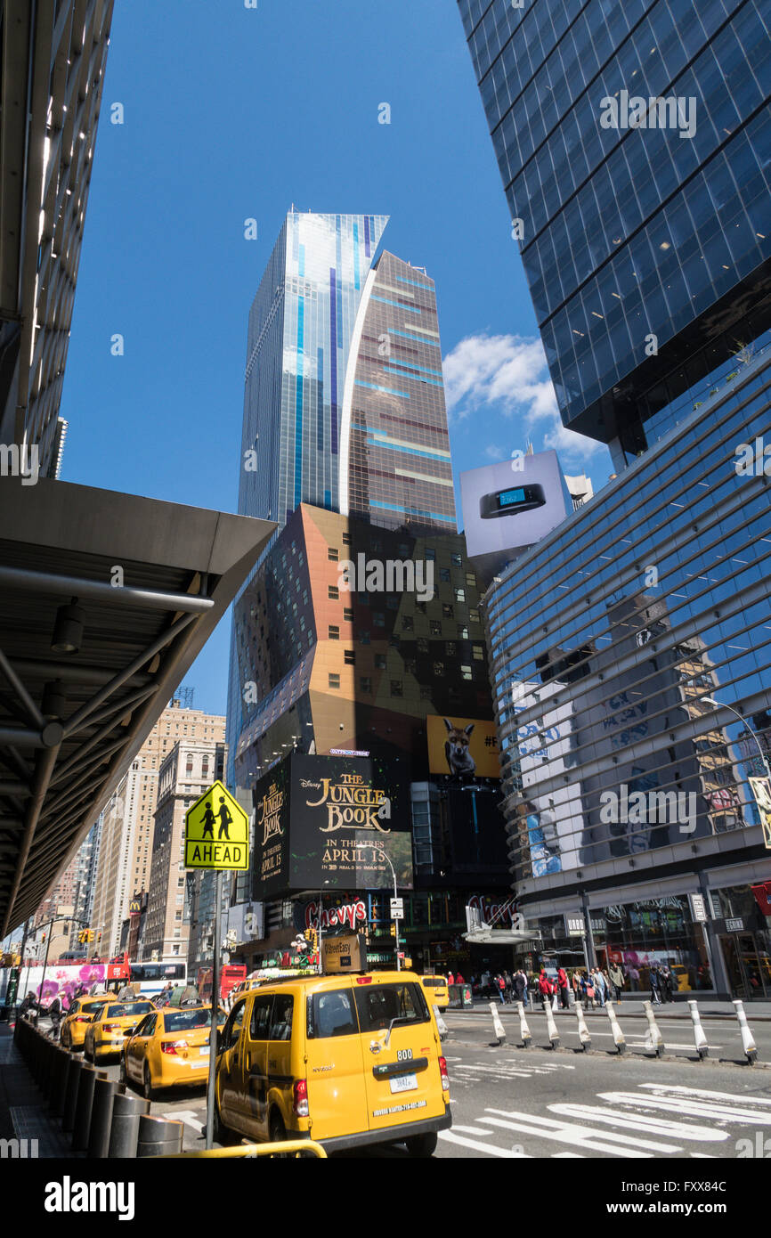 Times Square, Intersection 42nd Street and Eighth Avenue, NYC Stock ...