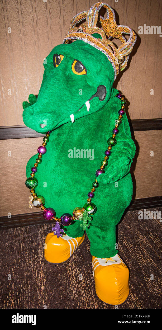 Gumbeaux Gator, the mascot and good will ambassador of Southwest ...