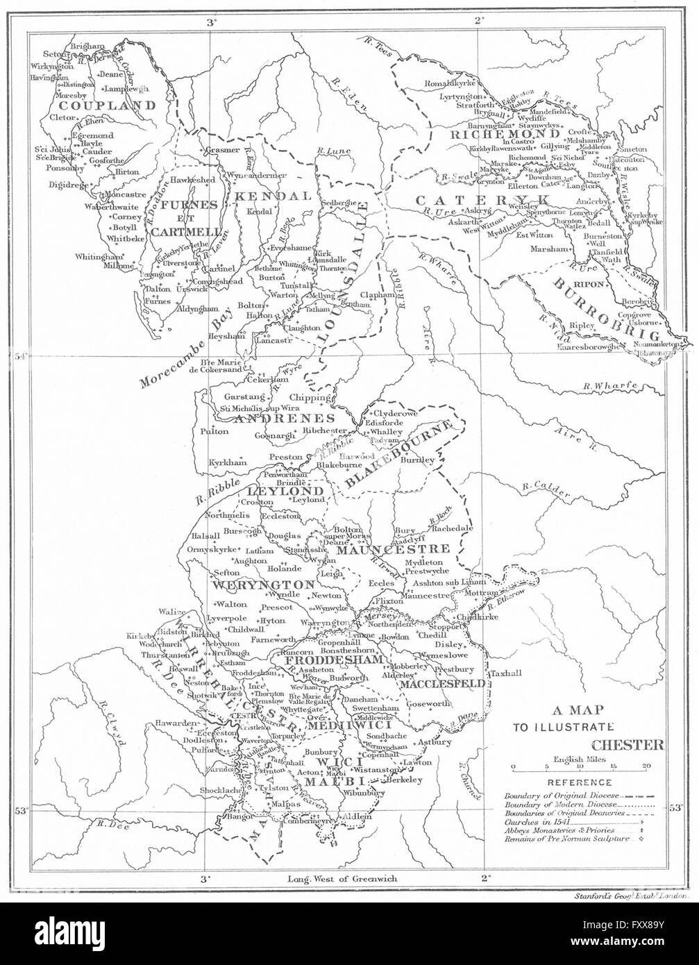 DIOCESE OF CHESTER: Abbeys Churches Priories Monasteries. CHESHIRE ...