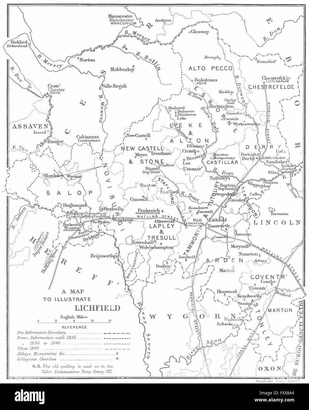 Old lichfield Black and White Stock Photos & Images - Alamy