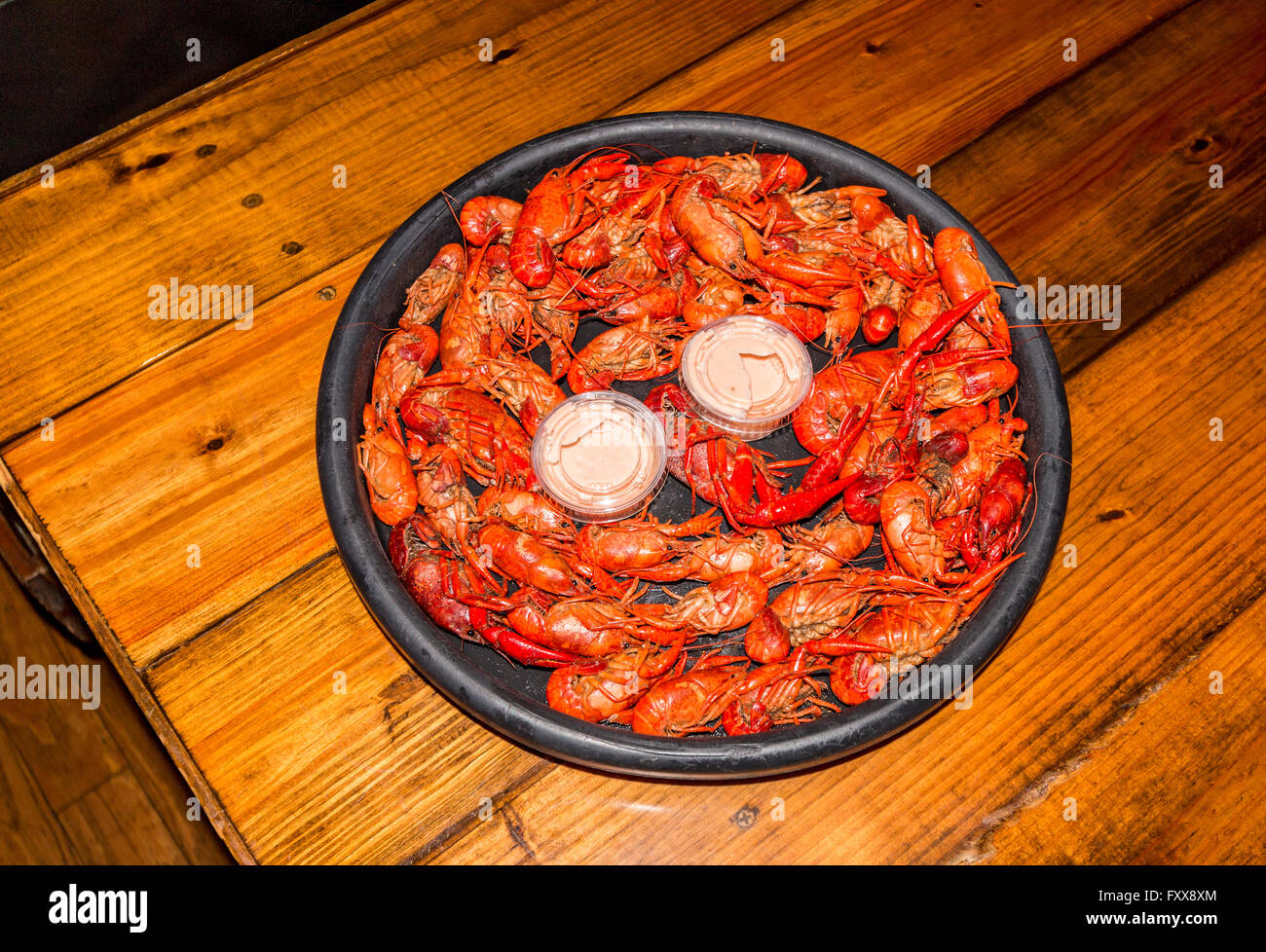 Boiled crawdads, a specialty of southern Louisiana Stock Photo - Alamy