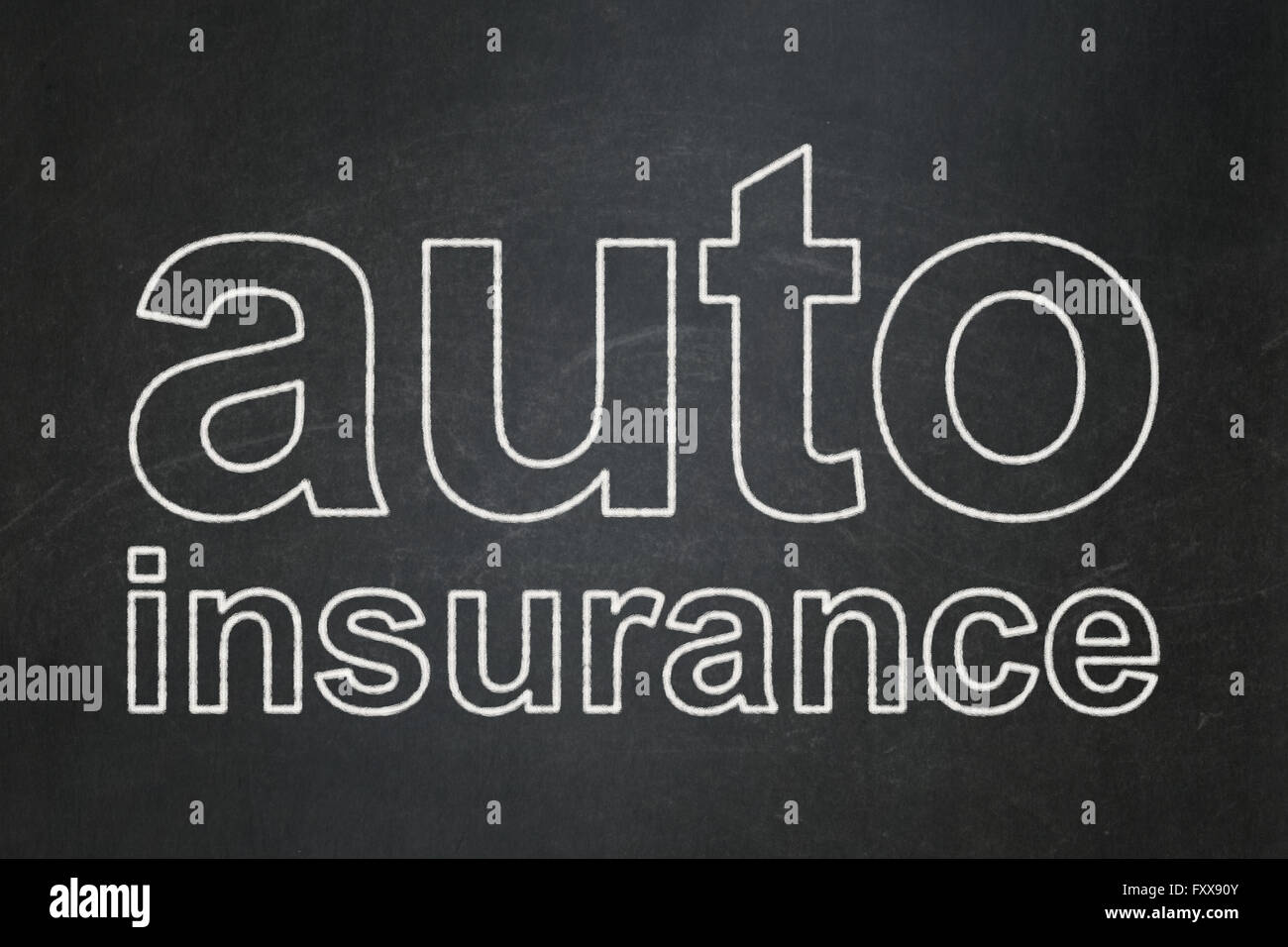 Insurance concept: Auto Insurance on chalkboard background Stock Photo ...
