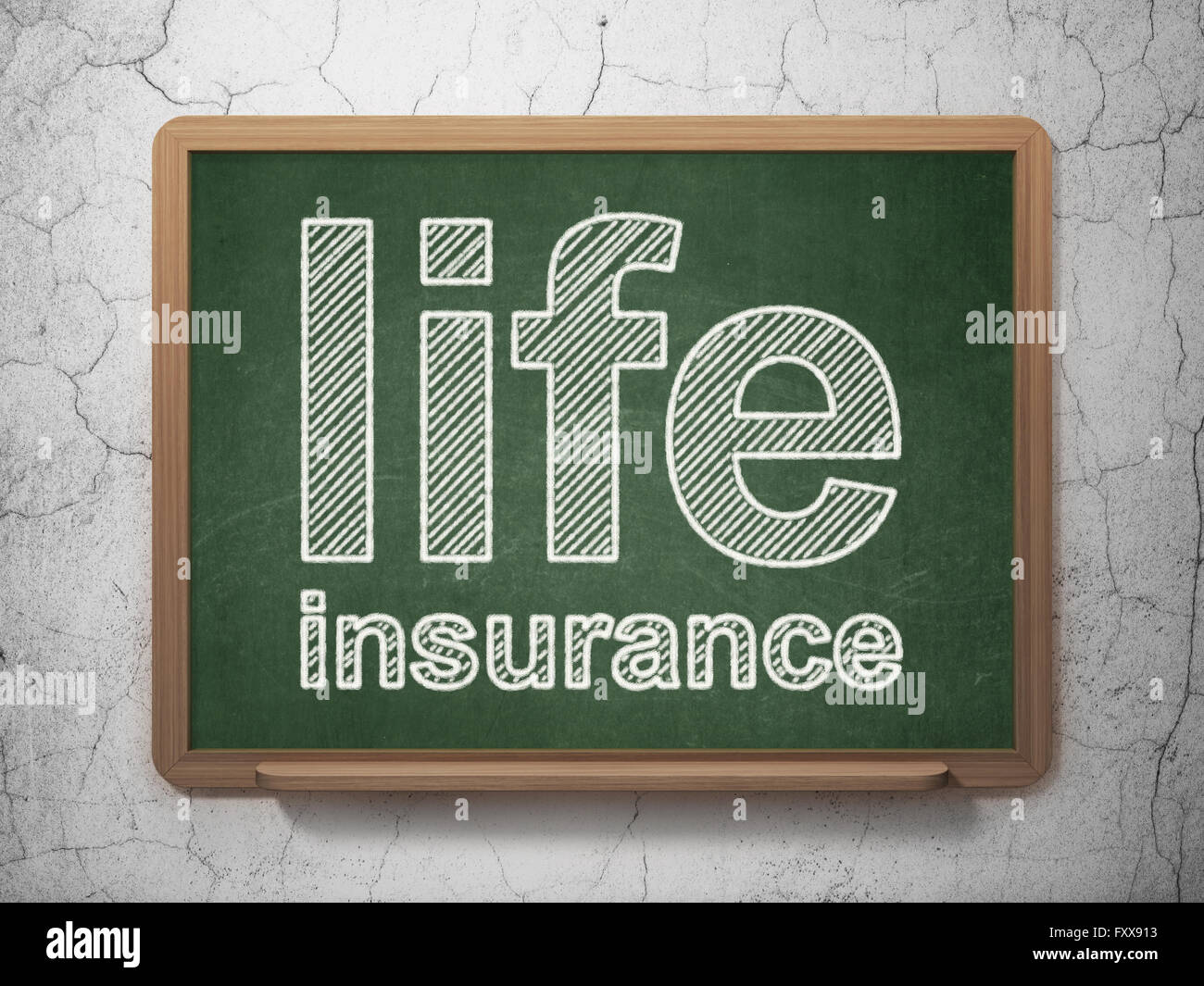 Insurance concept: Life Insurance on chalkboard background Stock Photo ...