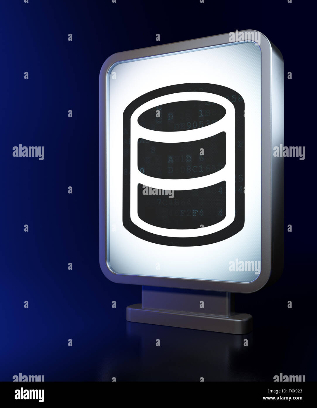 Programming concept: Database on billboard background Stock Photo - Alamy