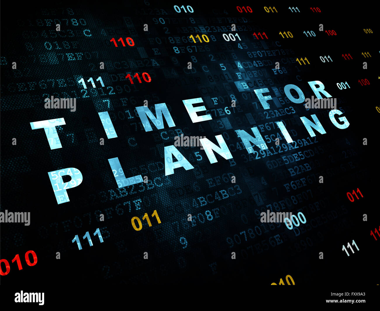 Timeline concept: Time for Planning on Digital background Stock Photo ...