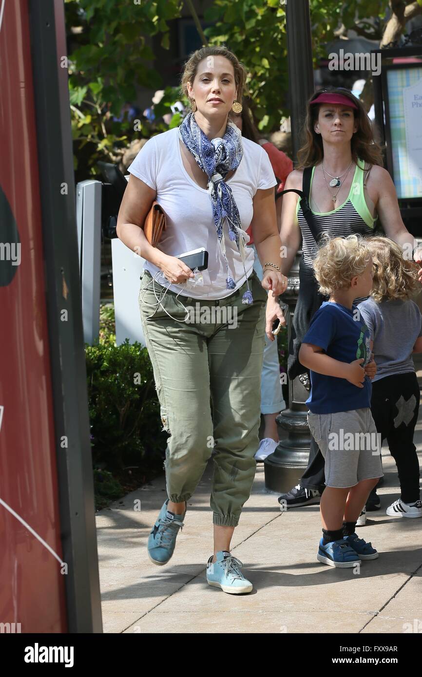 Elizabeth Berkley takes her son Sky Cole Lauren and his friends to the ...