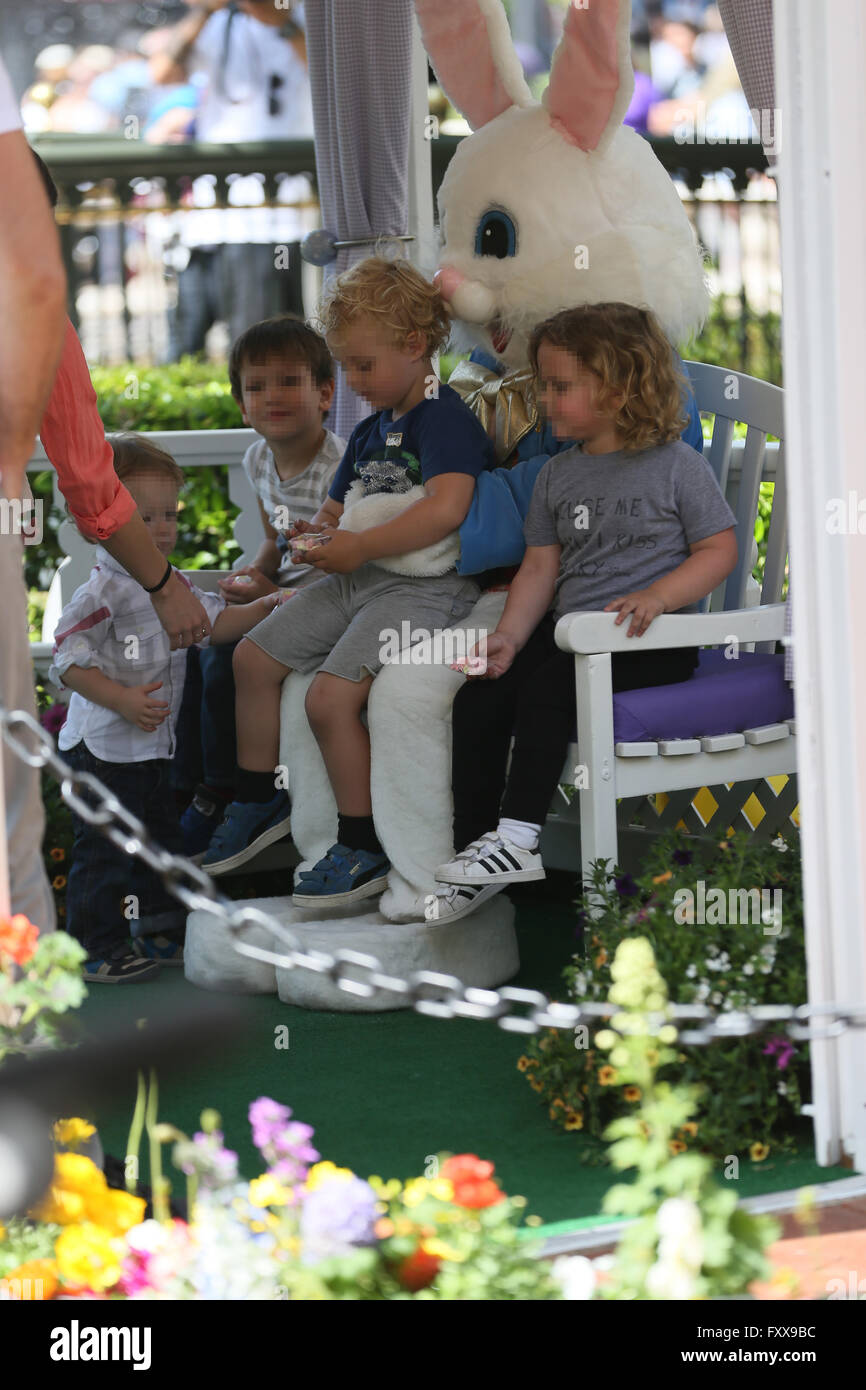 Elizabeth Berkley takes her son Sky Cole Lauren and his friends to the ...
