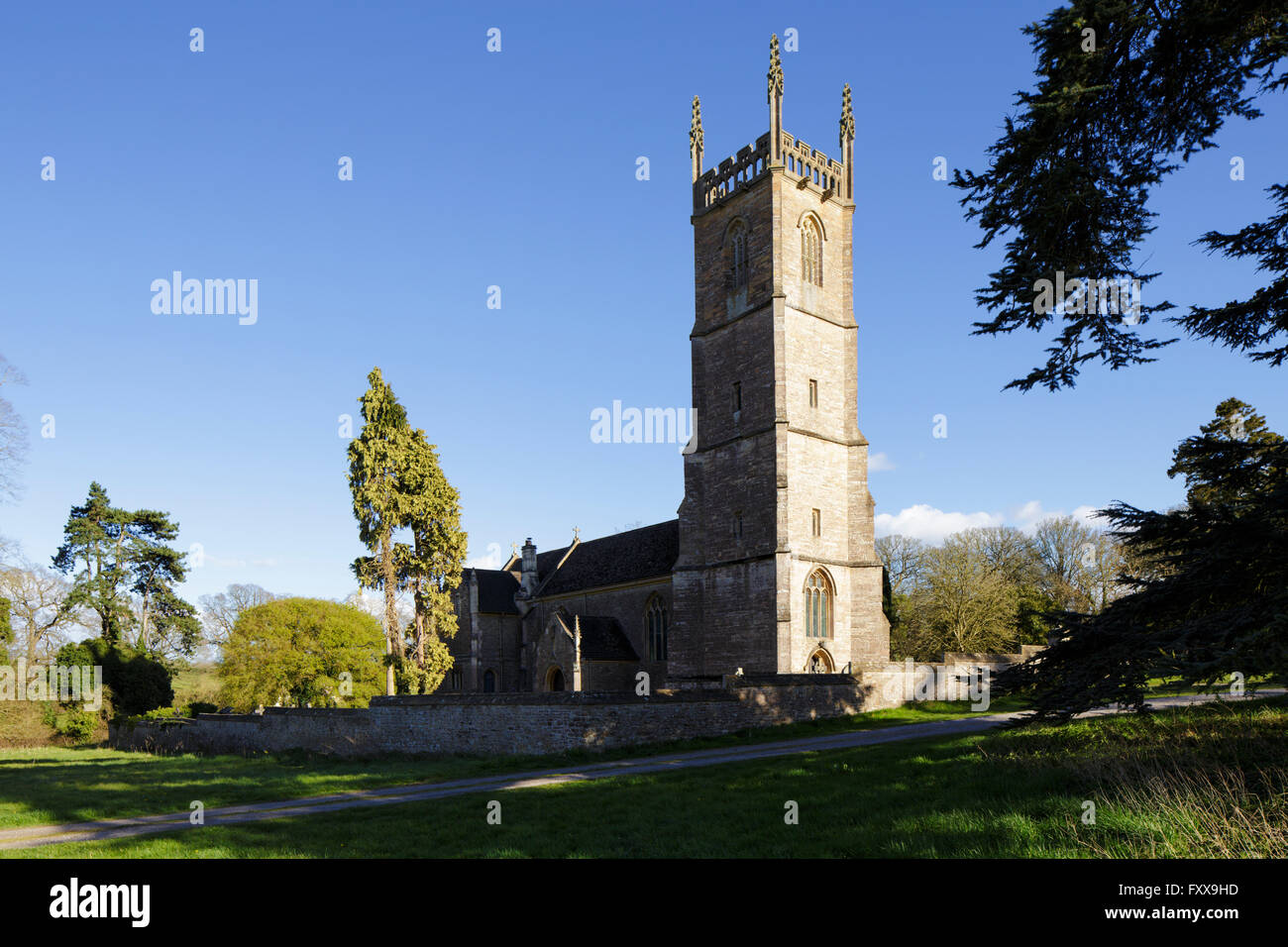 The medieval parish church of St Leonard, Tortworth, South ...