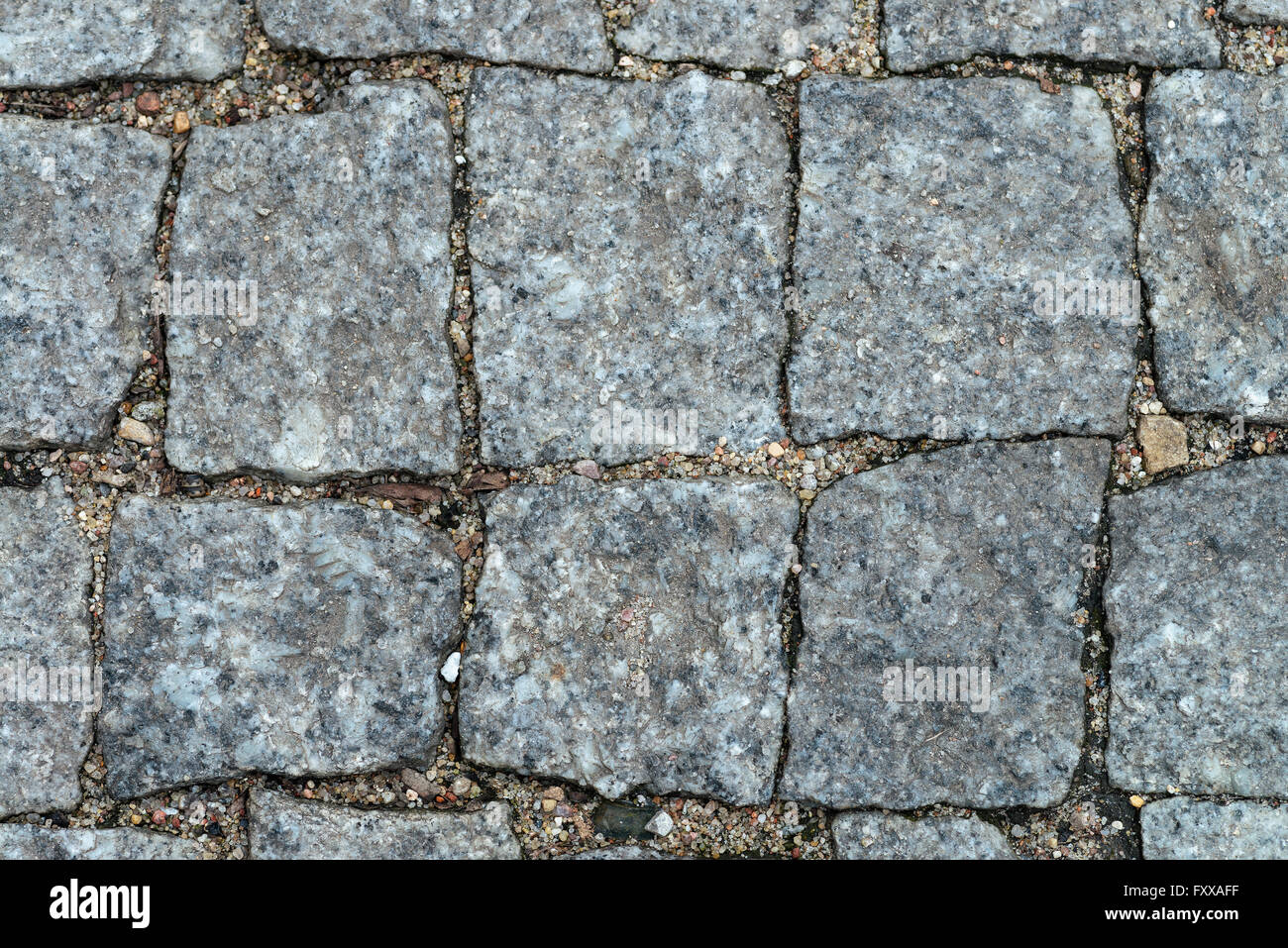 granite block pavement of the old street Stock Photo - Alamy