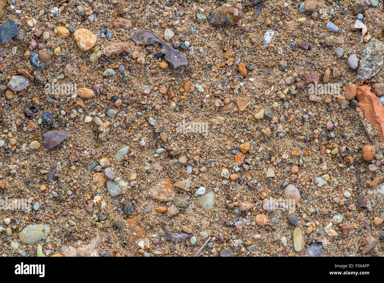 Gravel, pebbles and sand closeup Stock Photo - Alamy