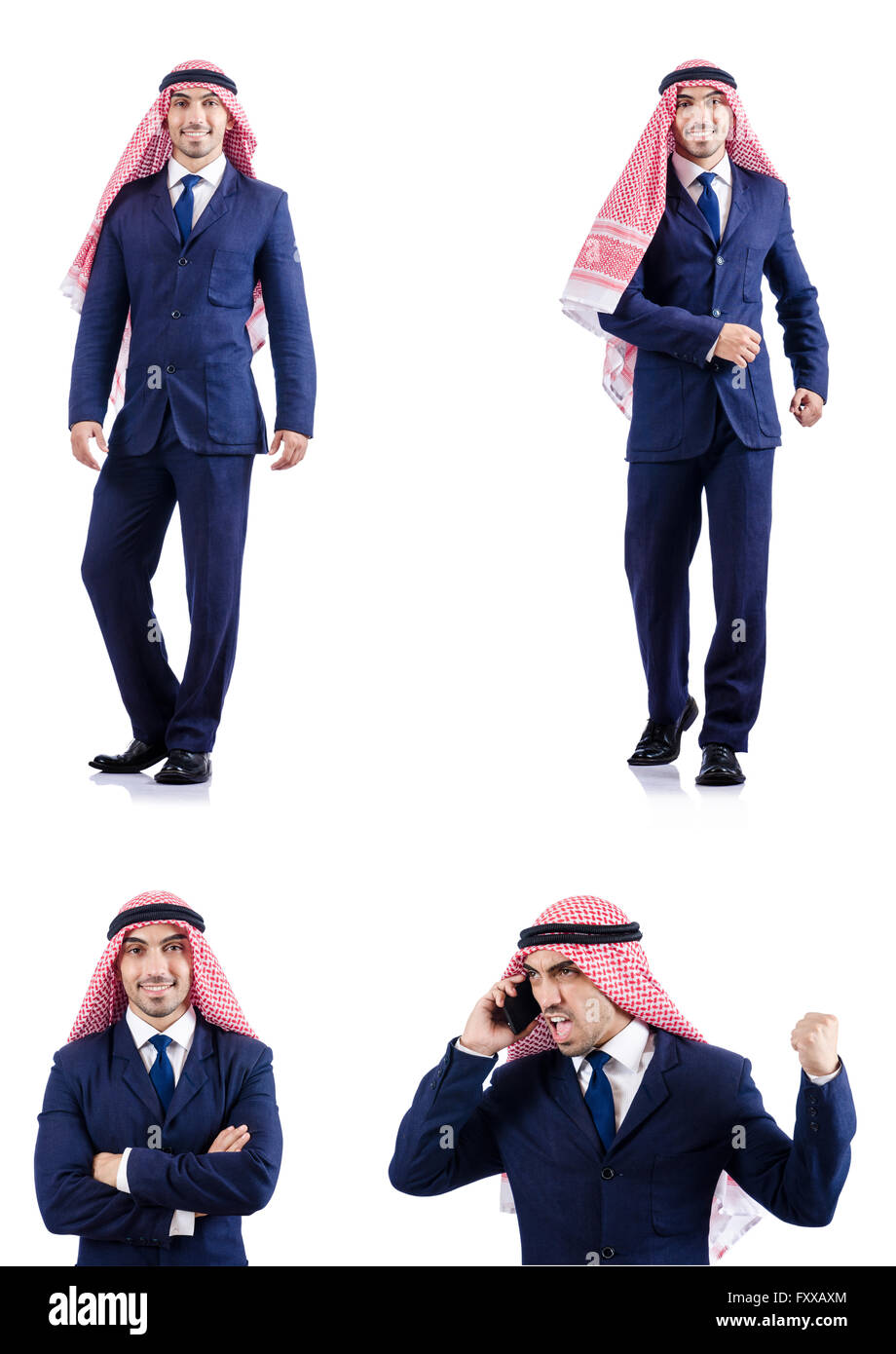 Set of photos with arab businessman Stock Photo - Alamy