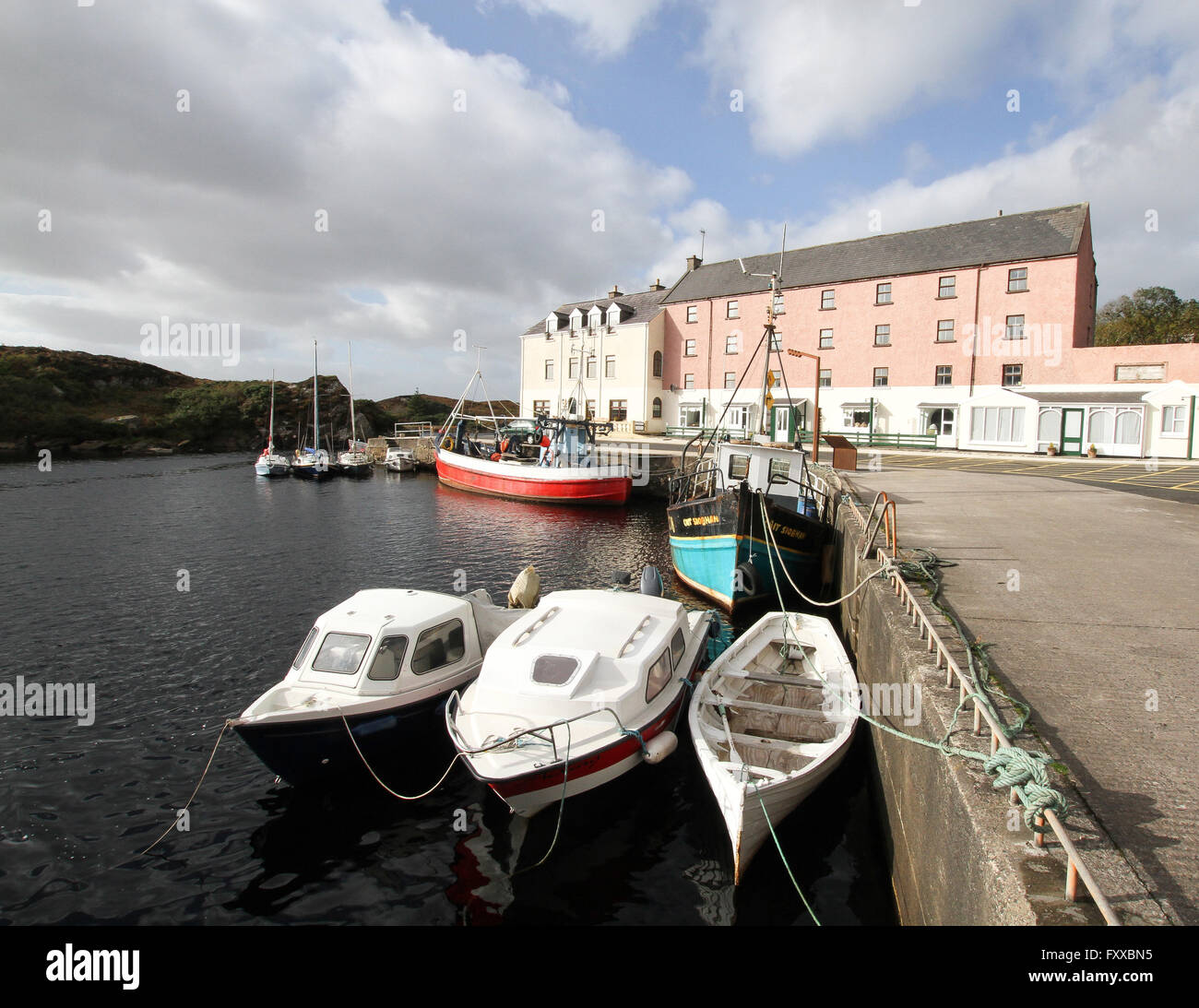 The harbour at Bunbeg in County Donegal, Ireland Stock Photo - Alamy