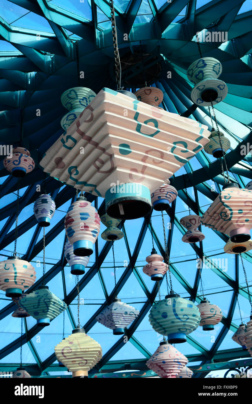 Mad Hatters Tea cups ride roof, Disneyland Paris, France Stock Photo ...