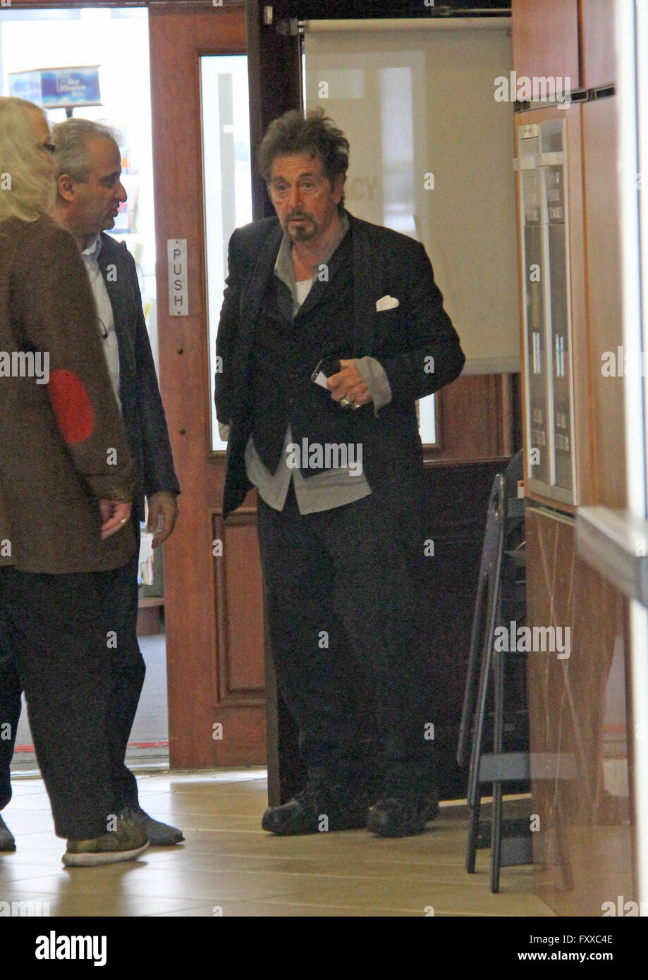Al Pacino leaves E Baldi restaurant after having lunch with friends ...