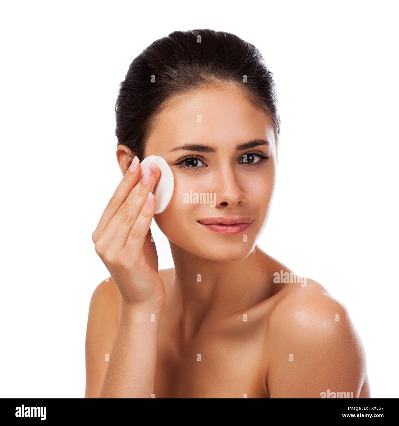 Side view female model face hi-res stock photography and images - Alamy
