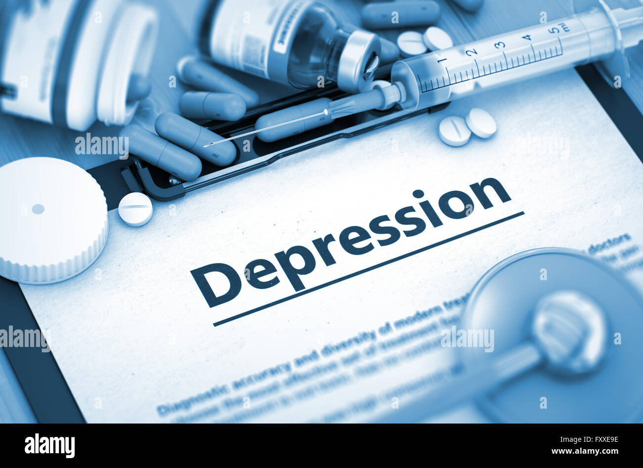 Depression Diagnosis. Medical Concept Stock Photo - Alamy