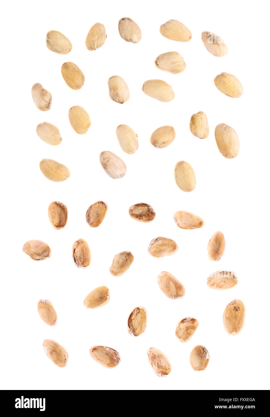 Multiple pistachio shells isolated Stock Photo - Alamy