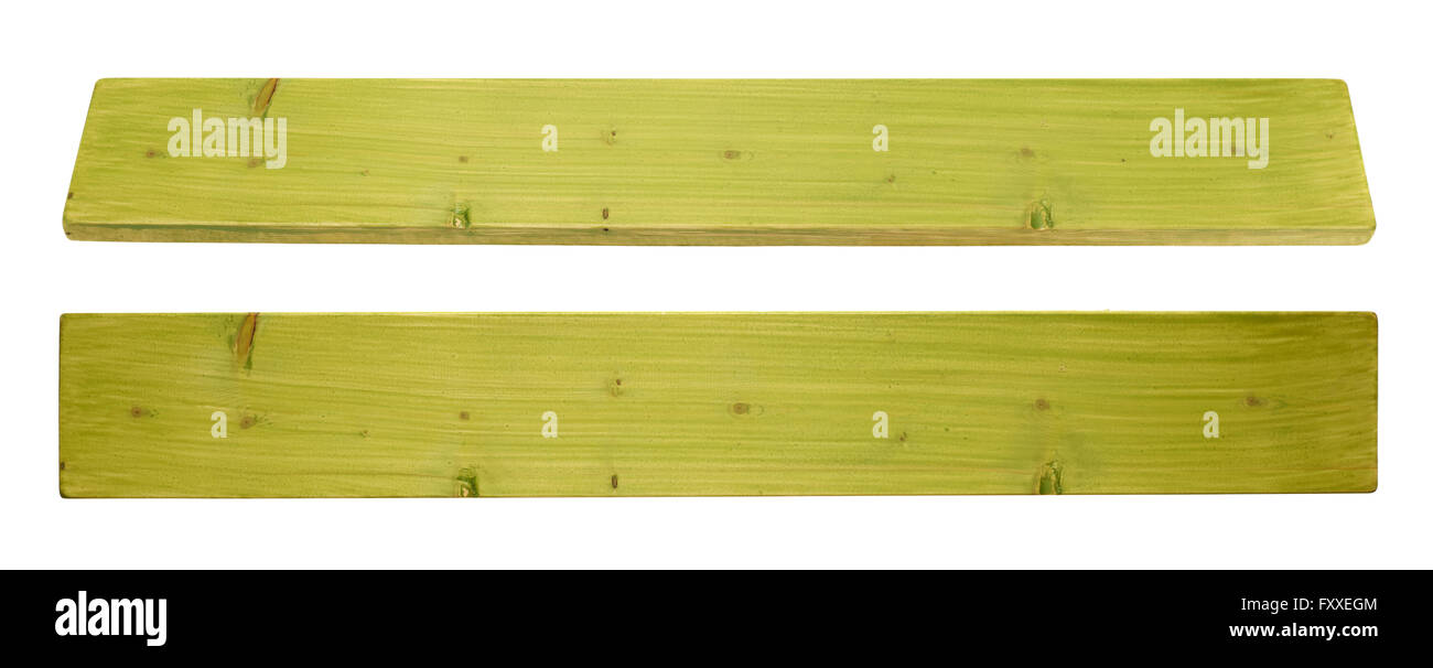 Colored pine wood board plank isolated Stock Photo - Alamy