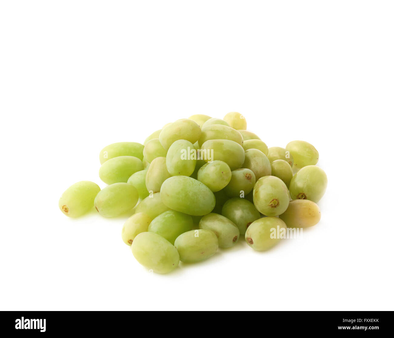 Pile of multiple white grapes isolated Stock Photo - Alamy