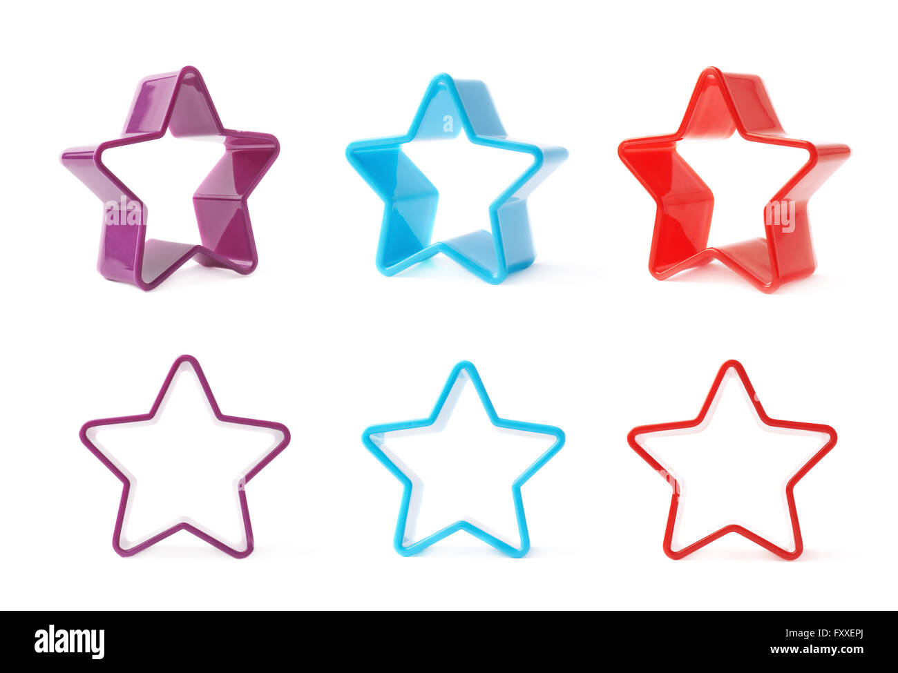 Star shaped baking mold form set Stock Photo - Alamy