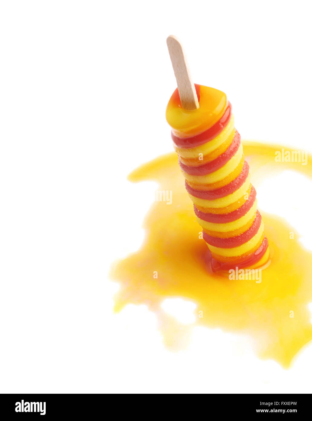 Ice pop popsicle on a stick isolated Stock Photo - Alamy