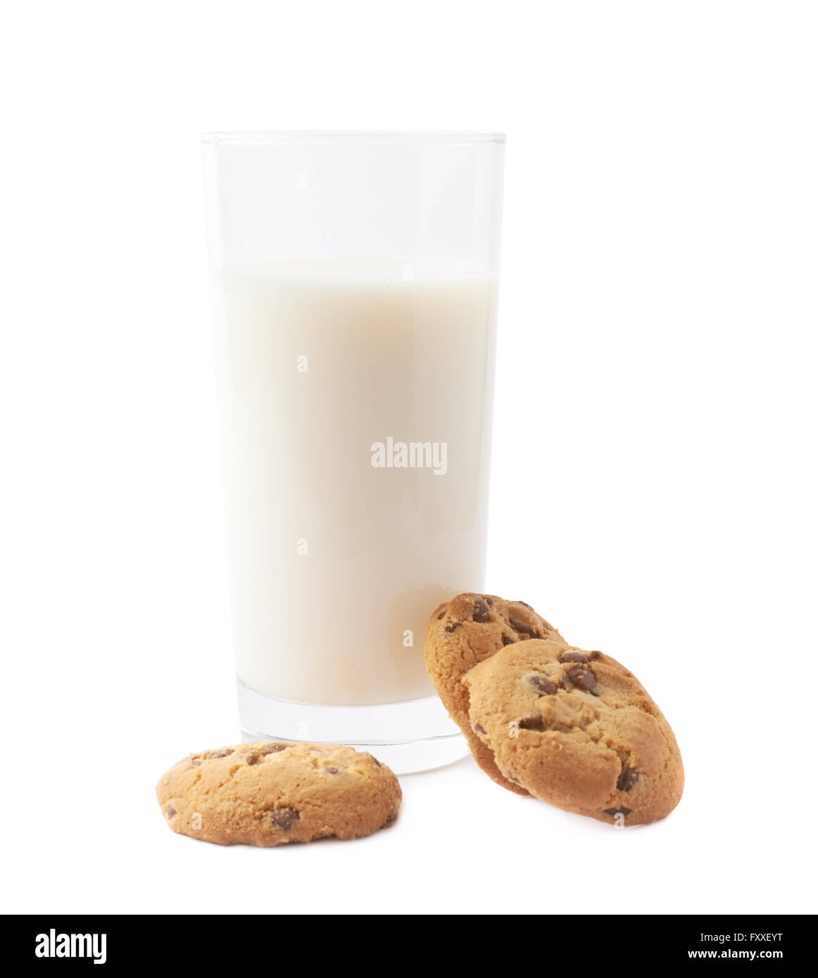 Full glass milk round Cut Out Stock Images & Pictures - Alamy