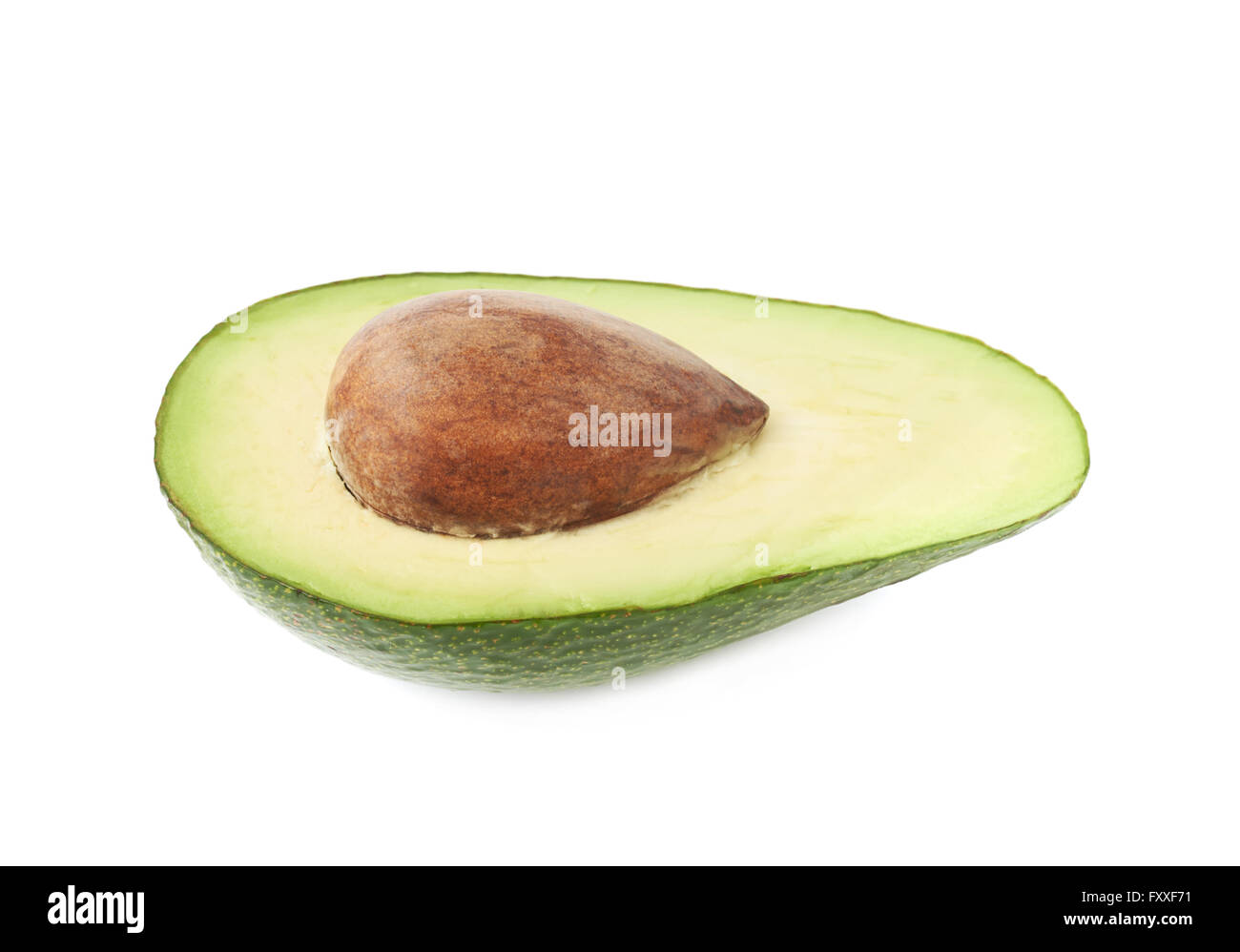 Cut in half open avocado fruit Stock Photo - Alamy