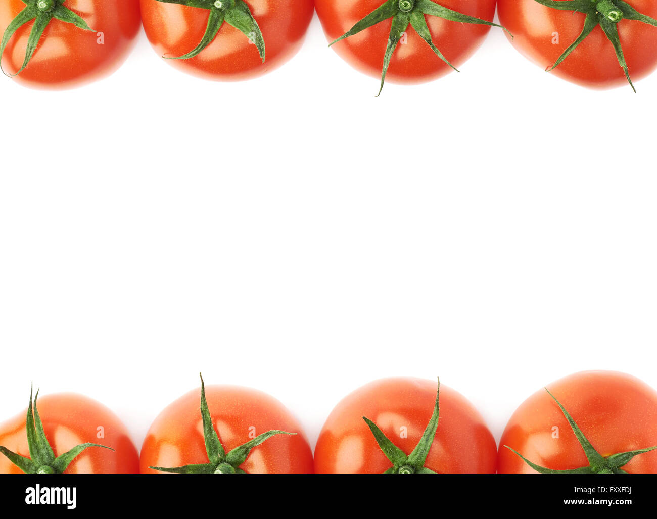 Tomatoes as borders of composition Stock Photo - Alamy