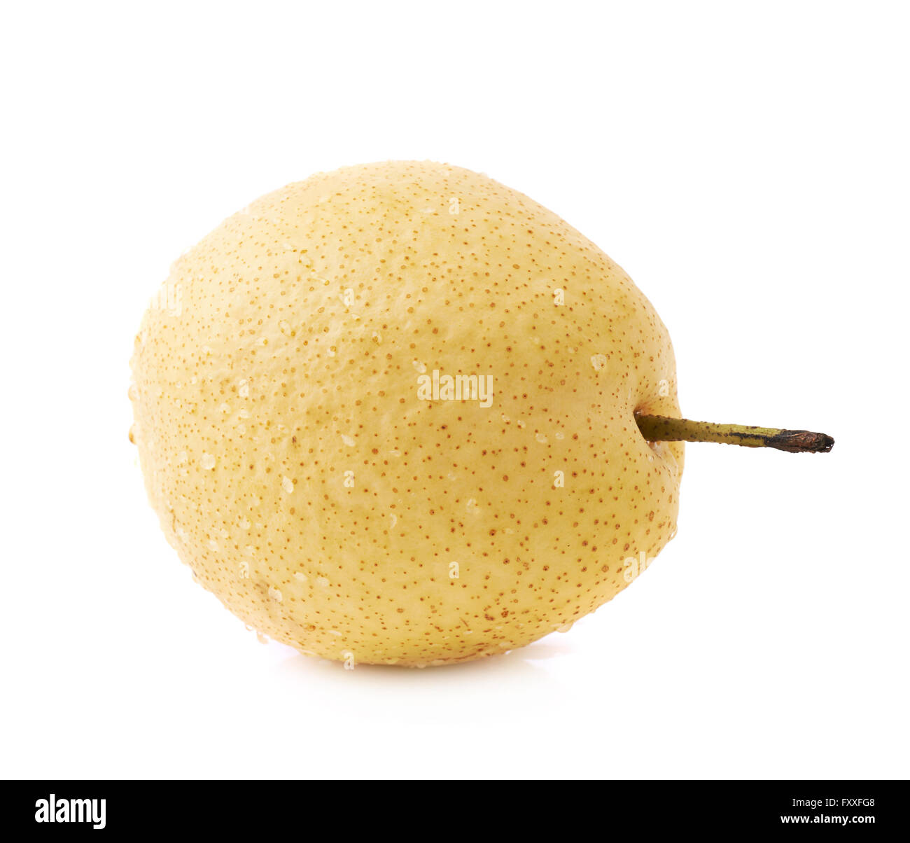 Yellow pear fruit isolated Stock Photo - Alamy