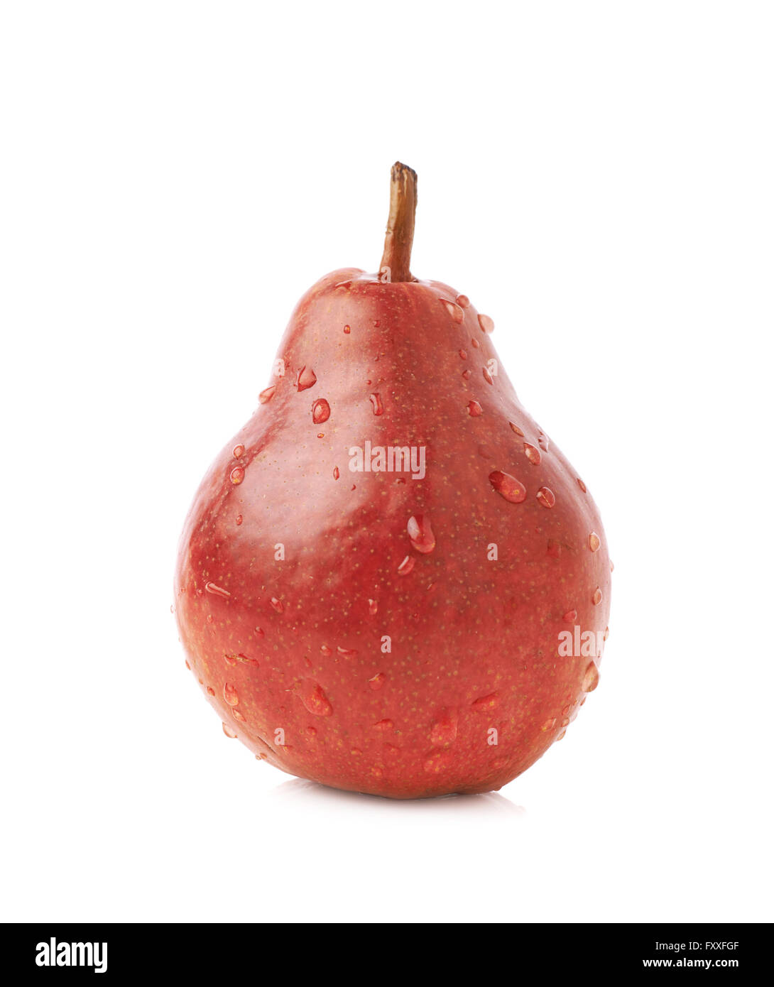 Red pear fruit isolated Stock Photo - Alamy