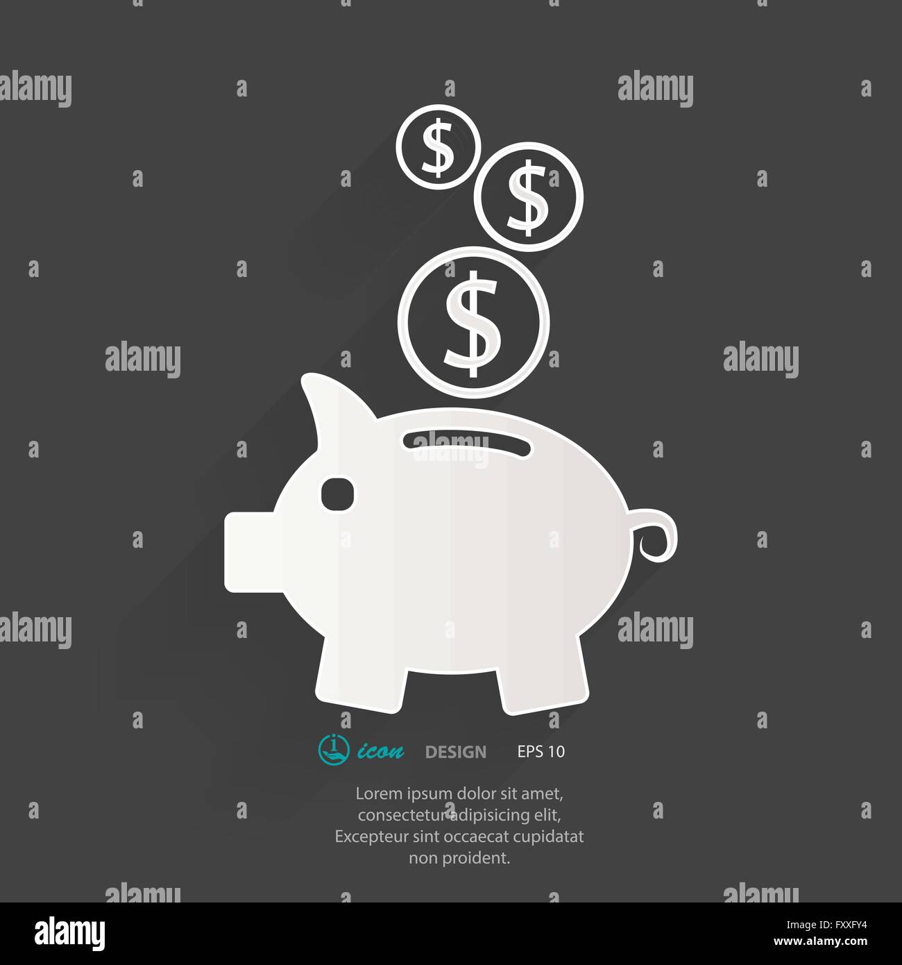 Moneybox euro icon cash money hi-res stock photography and images - Alamy
