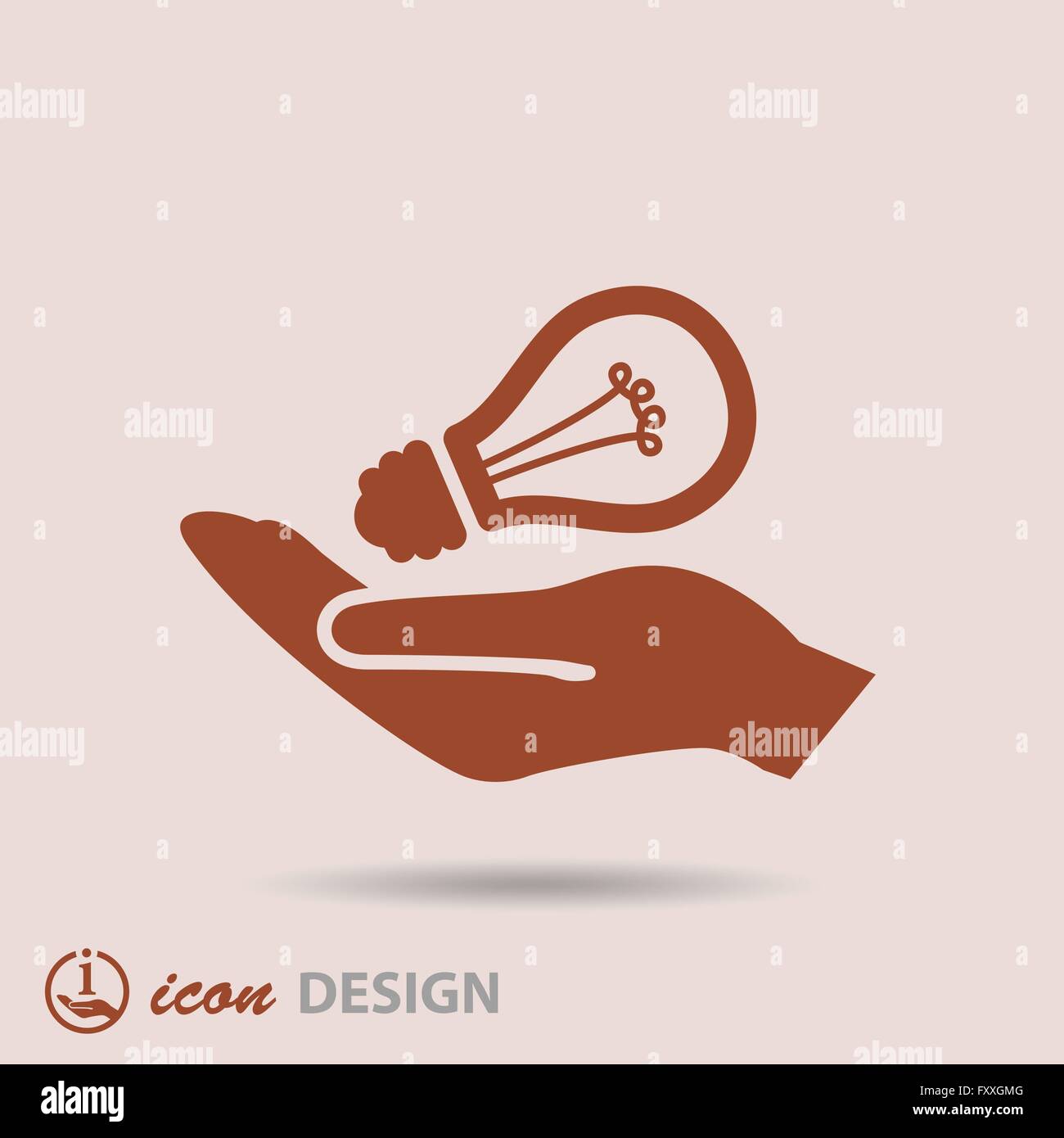 Pictograph of light bulb Stock Vector Image & Art - Alamy