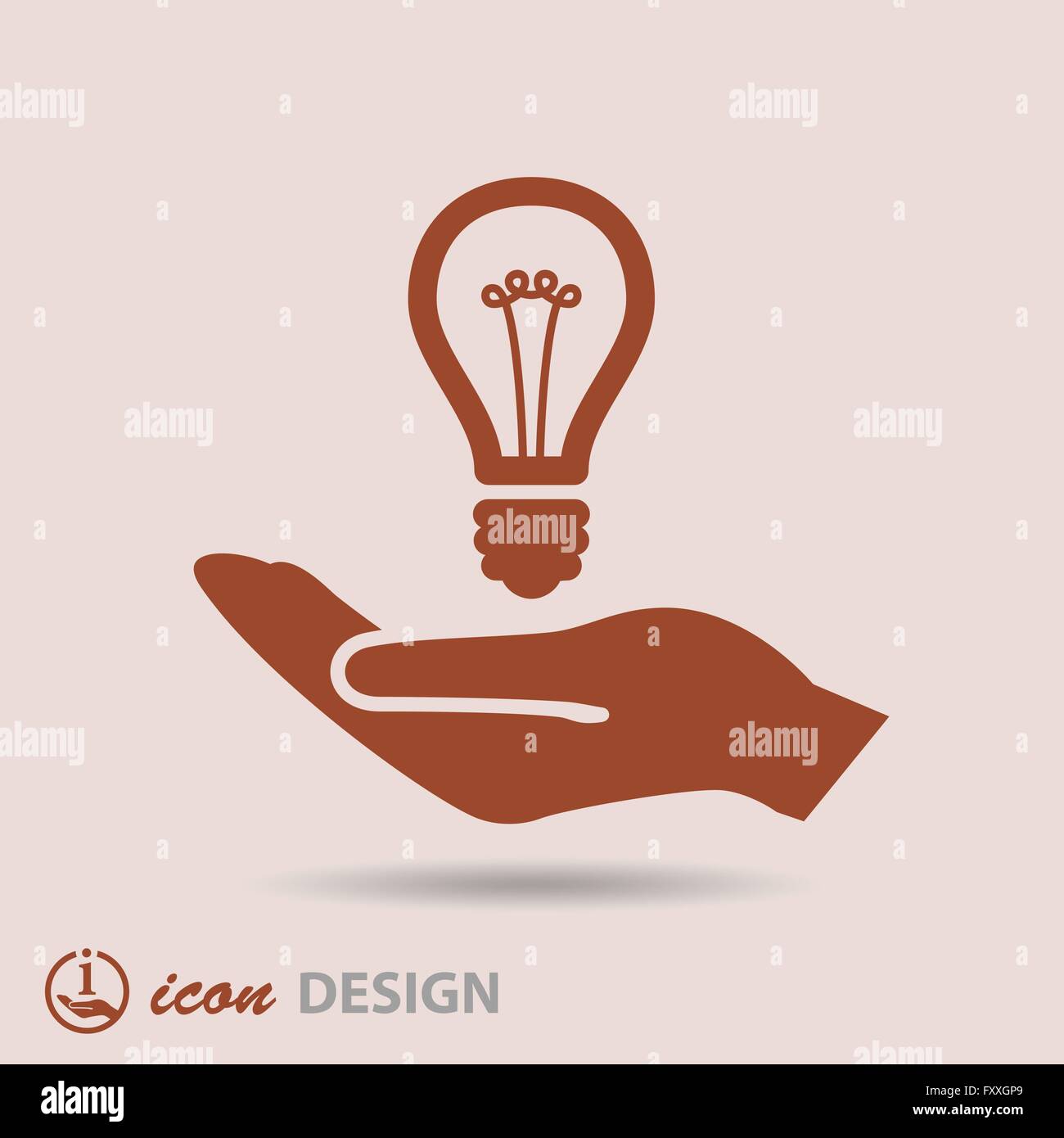 Pictograph of light bulb Stock Vector Image & Art - Alamy
