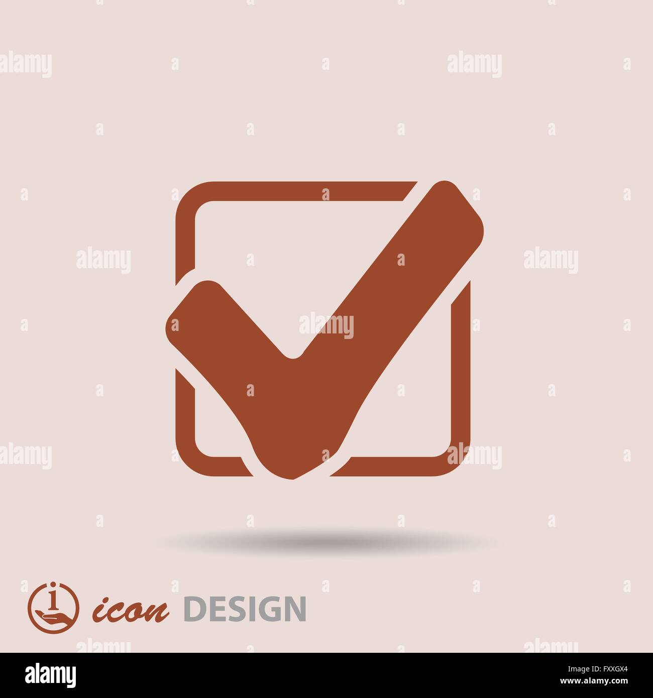 Pictograph of check mark Stock Vector Image & Art - Alamy