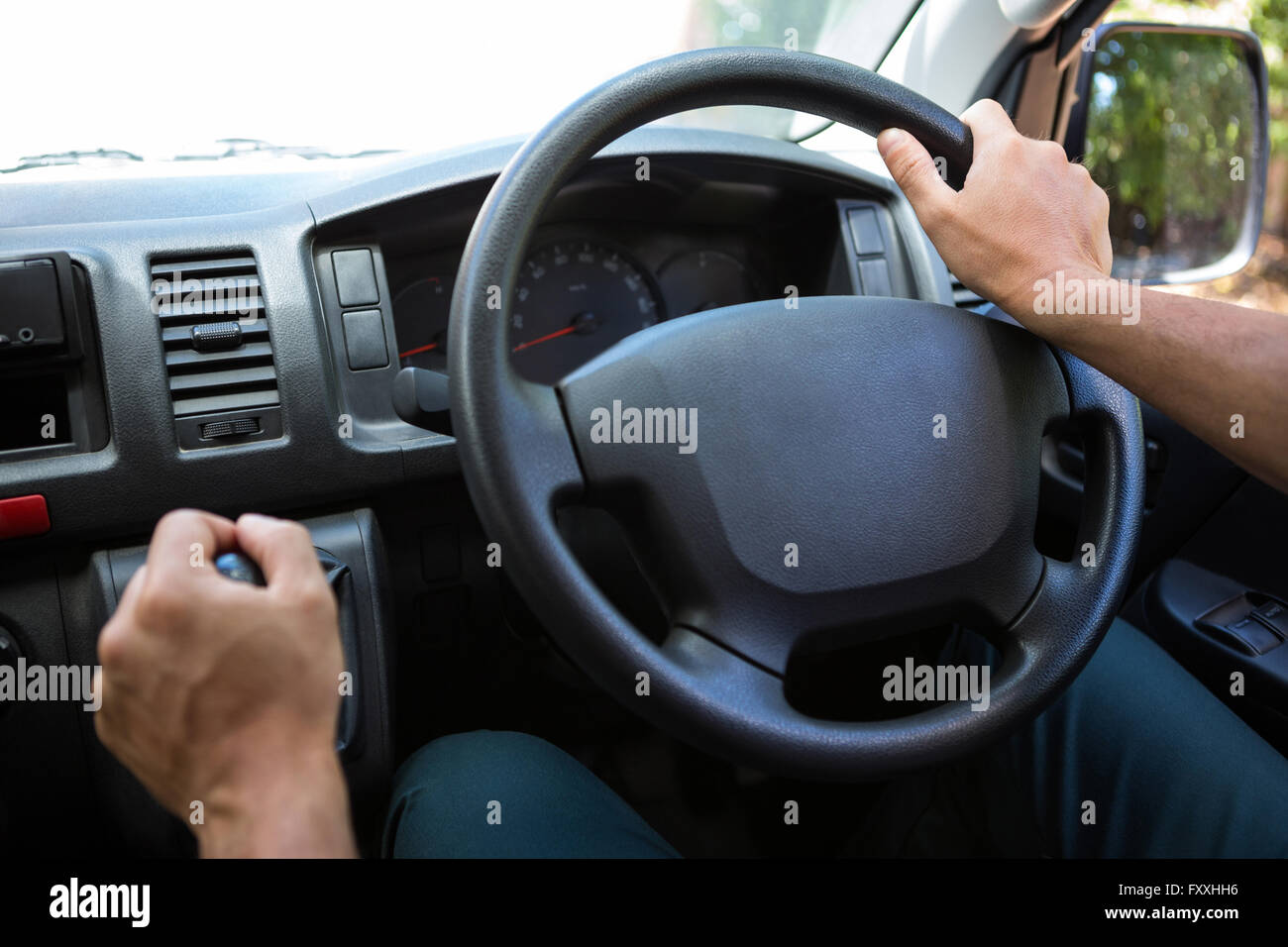 Man driving a car Stock Photo - Alamy