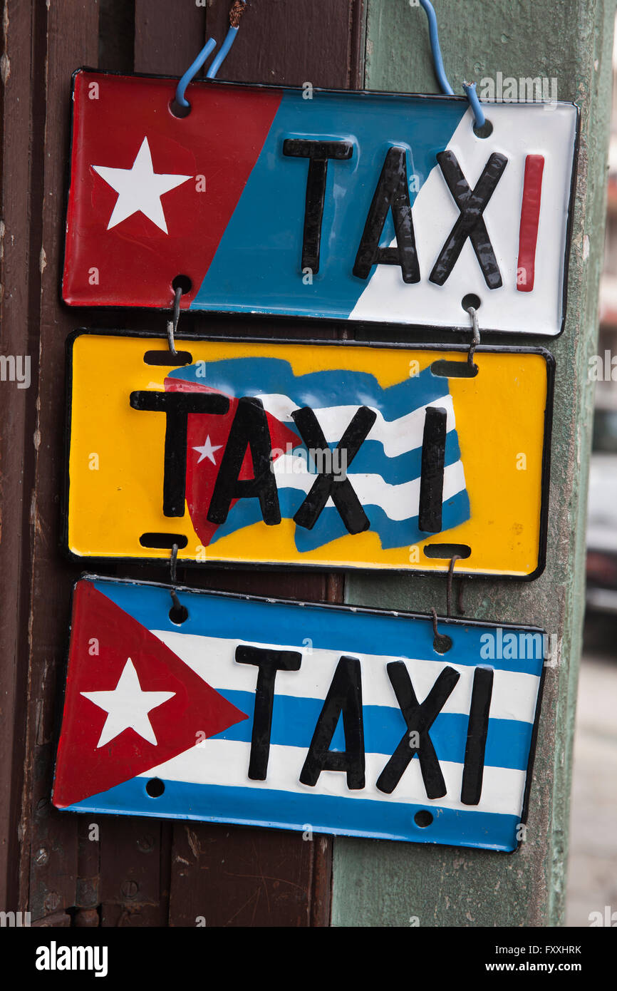 Vintage taxi sign hi-res stock photography and images - Alamy