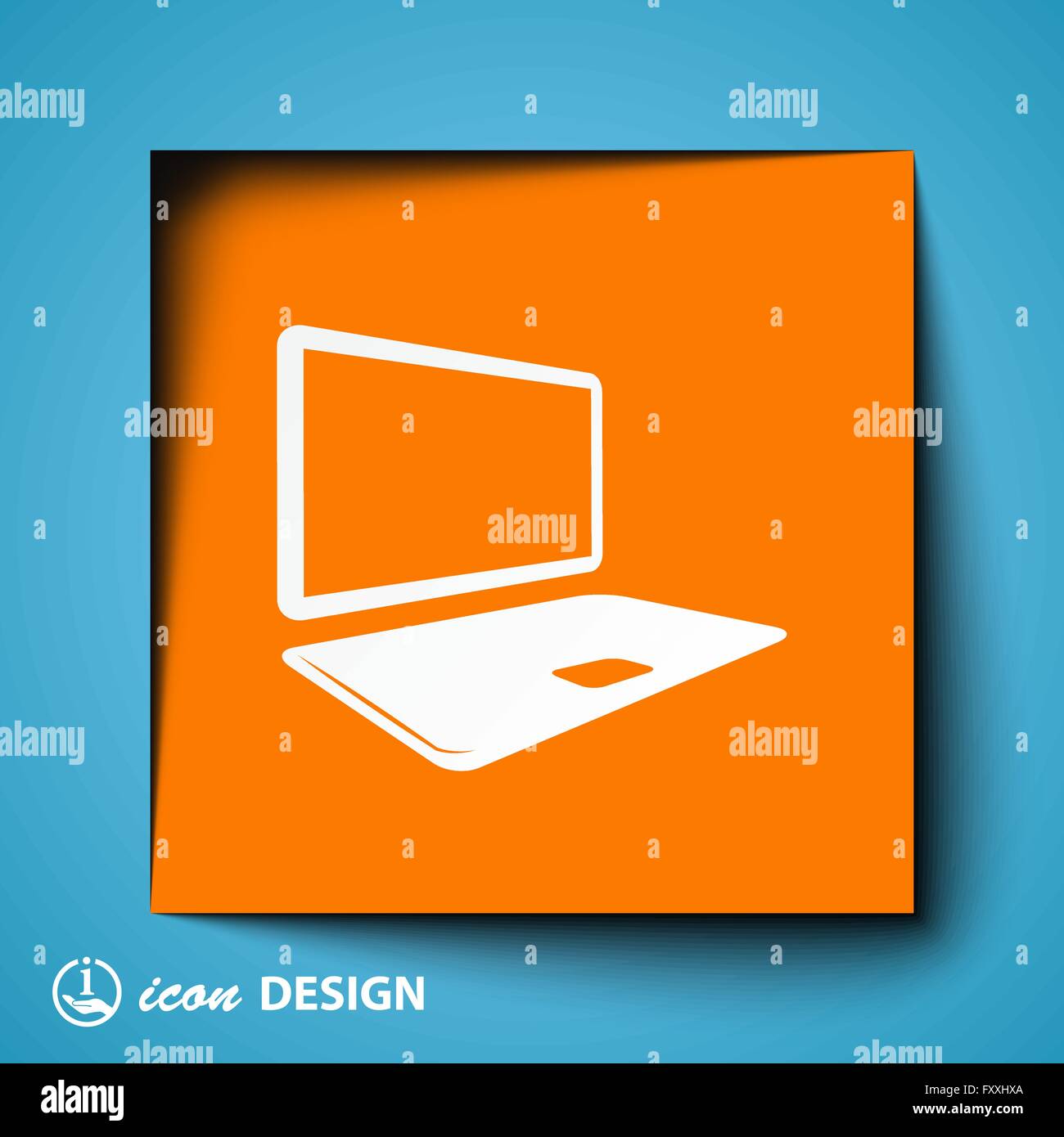 Pictograph of computer Stock Vector Image & Art - Alamy