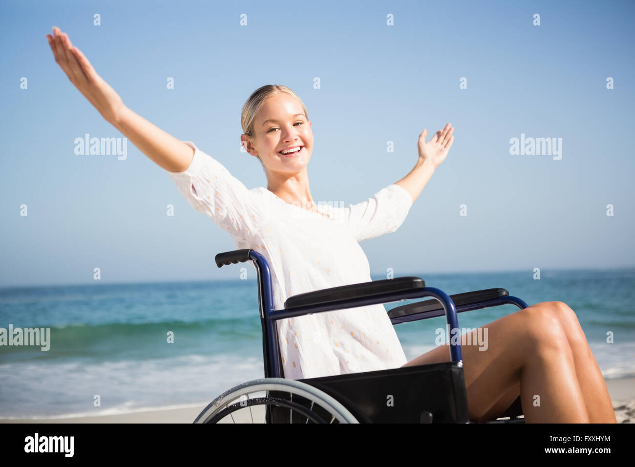 Pretty woman wheelchair hi-res stock photography and images - Alamy