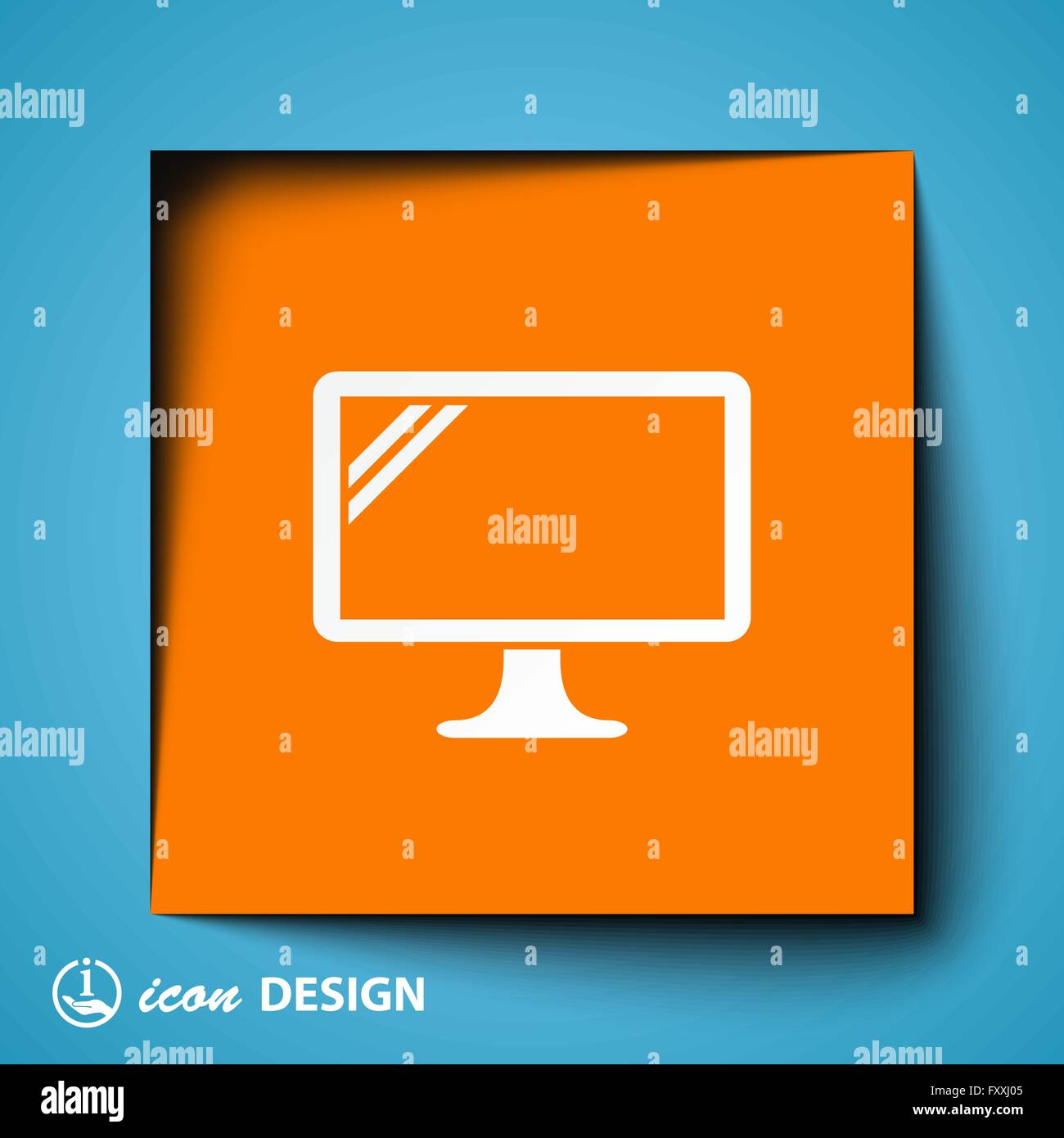 Pictograph of computer Stock Vector Image & Art - Alamy