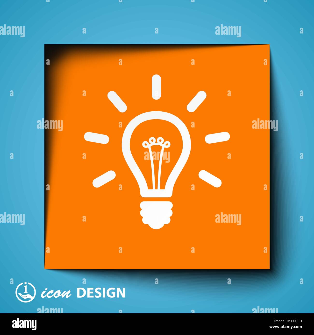 Pictograph of light bulb Stock Vector Image & Art - Alamy