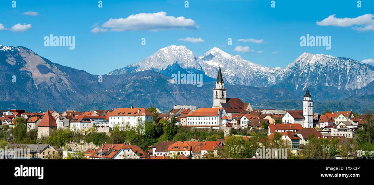 Panorama of Kranj, Slovenia, Europe Stock Photo - Alamy