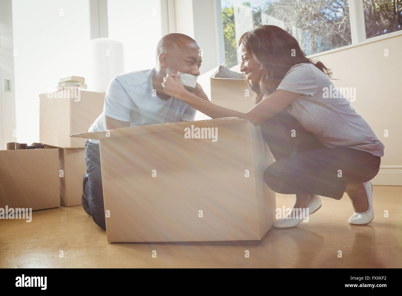 Unpacking box hi-res stock photography and images - Alamy