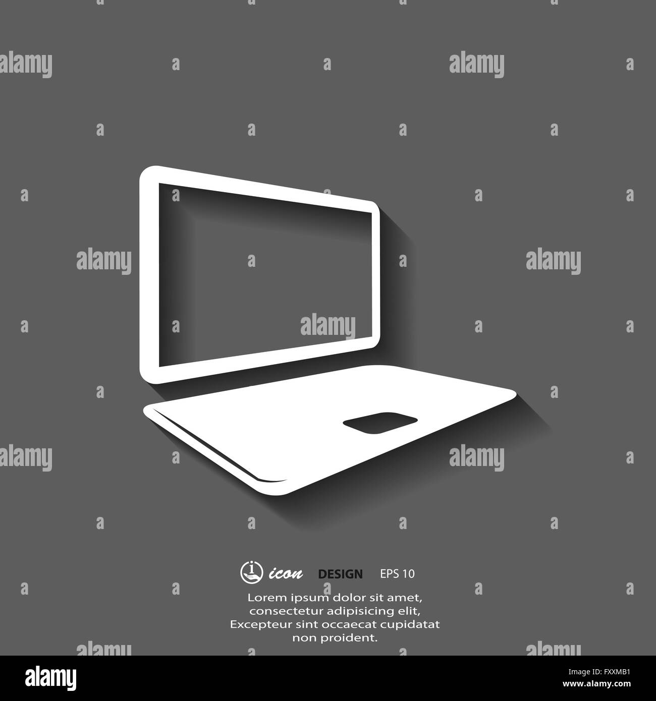 Pictograph of computer Stock Vector Image & Art - Alamy