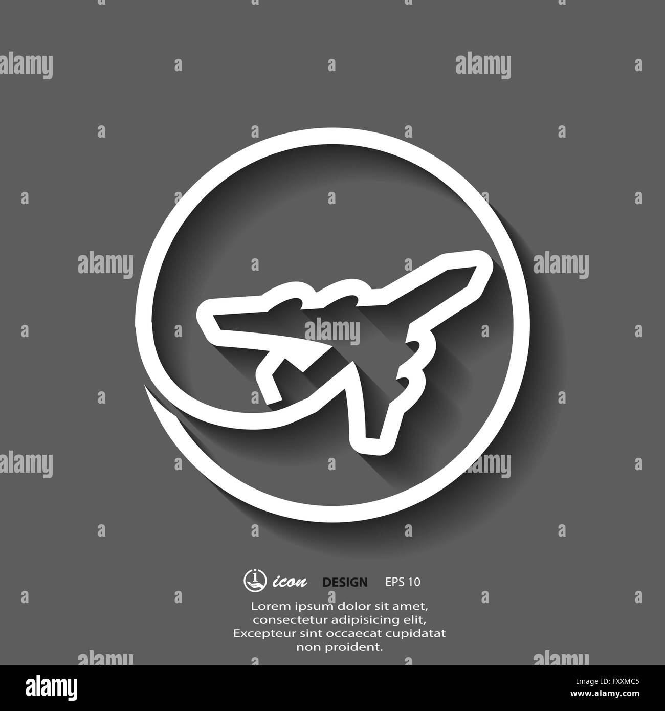 Pictograph of airplane Stock Vector Image & Art - Alamy