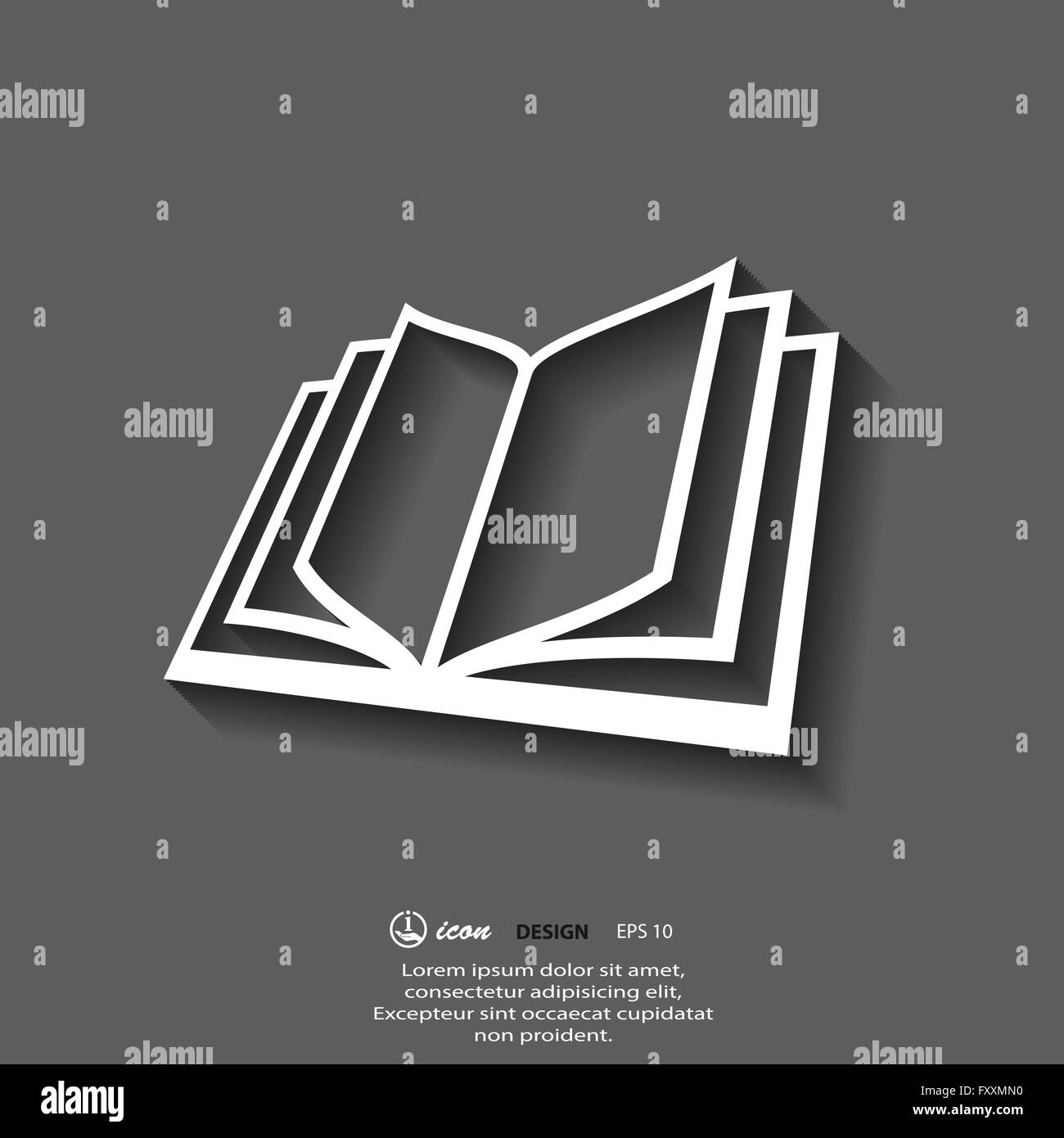 Pictograph of book Stock Vector Image & Art - Alamy