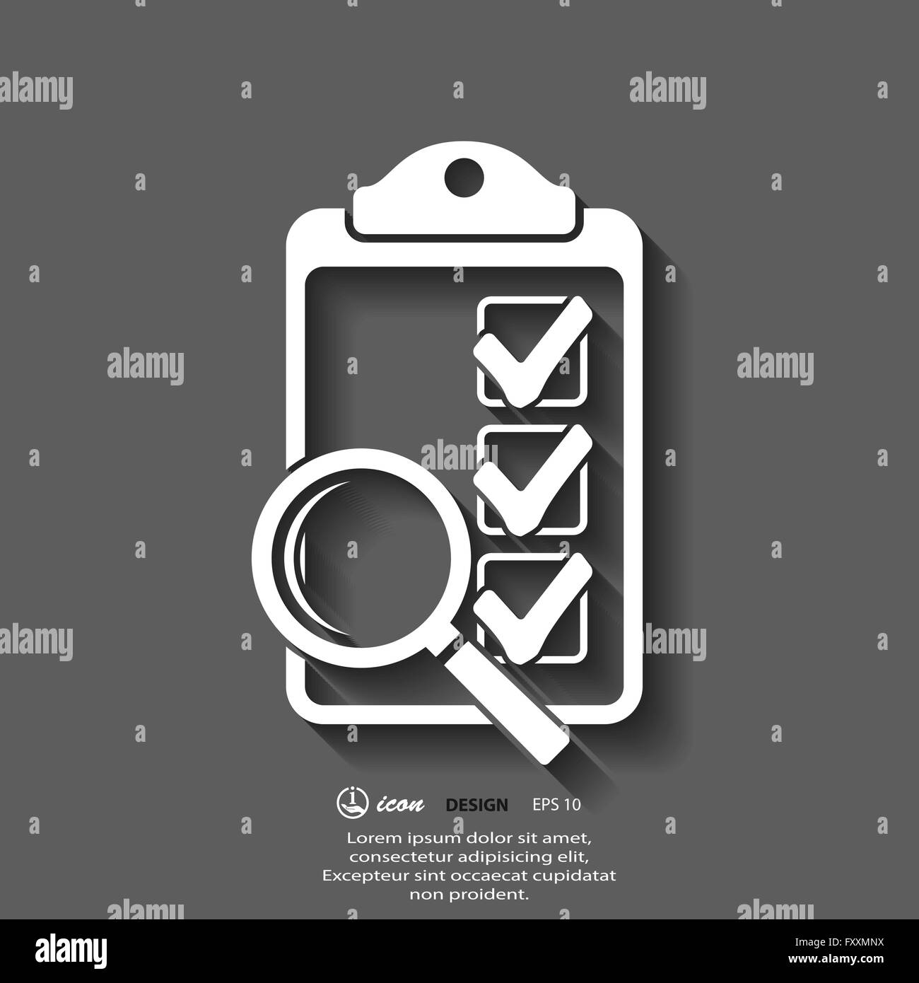 Pictograph of checklist Stock Vector Image & Art - Alamy