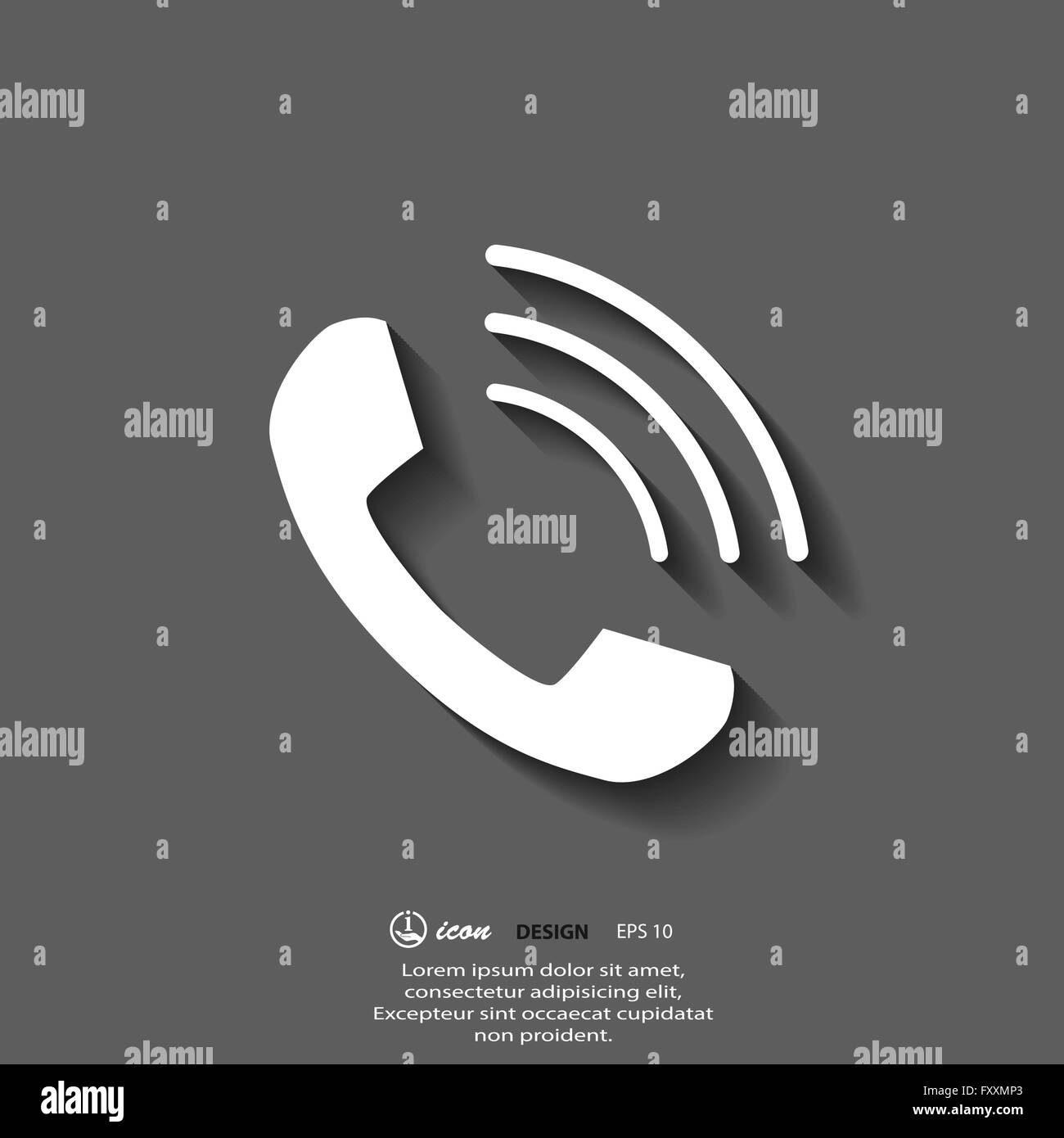 Pictograph of phone Stock Vector Image & Art - Alamy