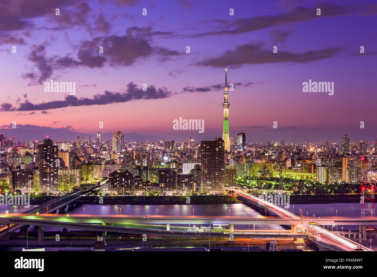 Tokyo, Japan city skyline Stock Photo - Alamy