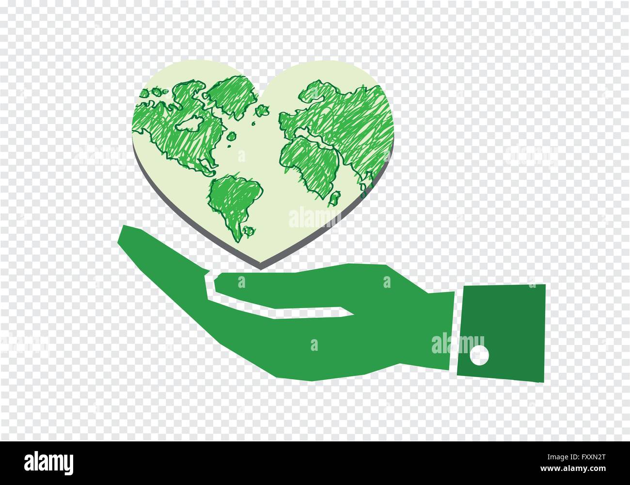 Hand holding world globe map Stock Vector Image & Art - Alamy
