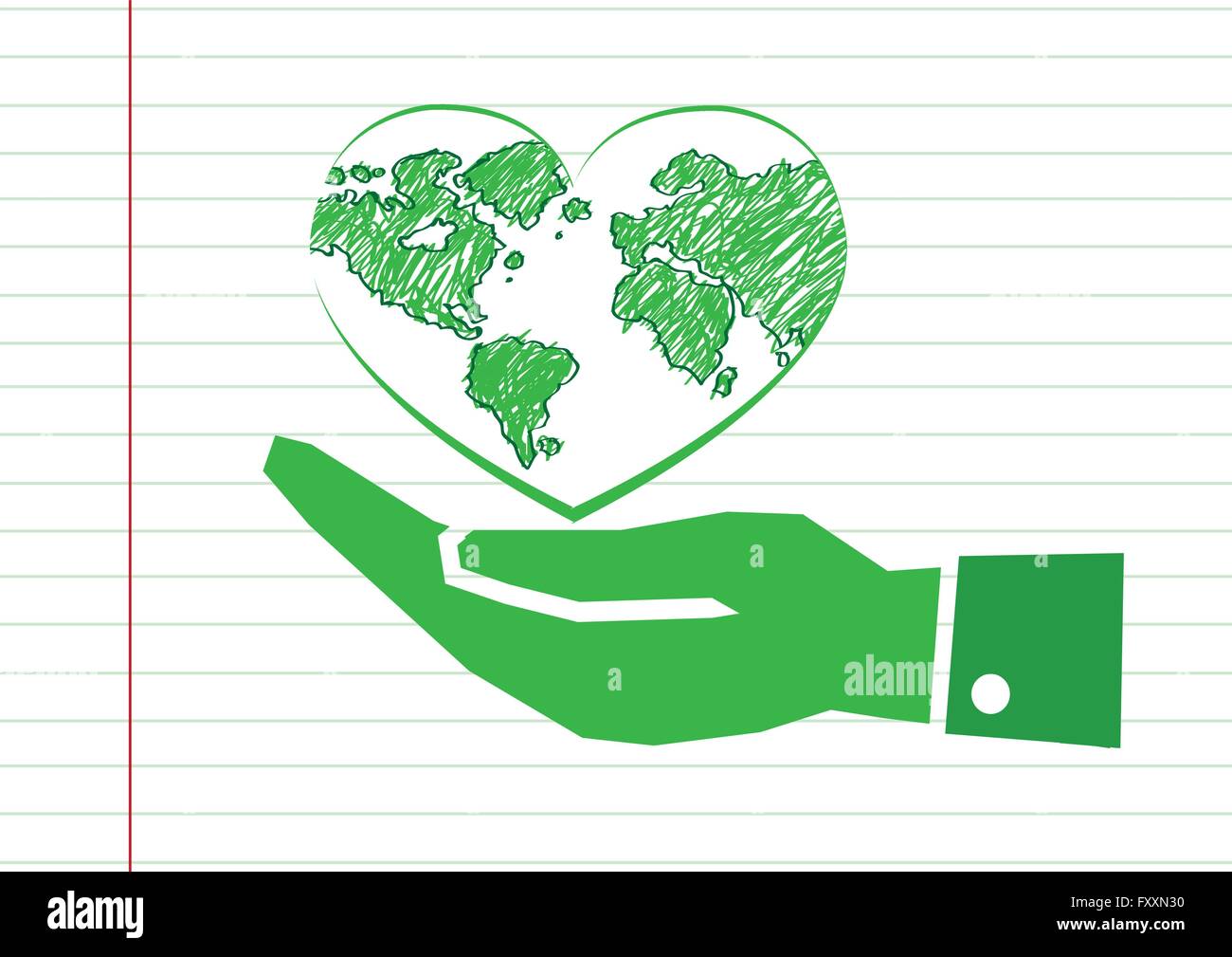 Hand holding world globe map Stock Vector Image & Art - Alamy